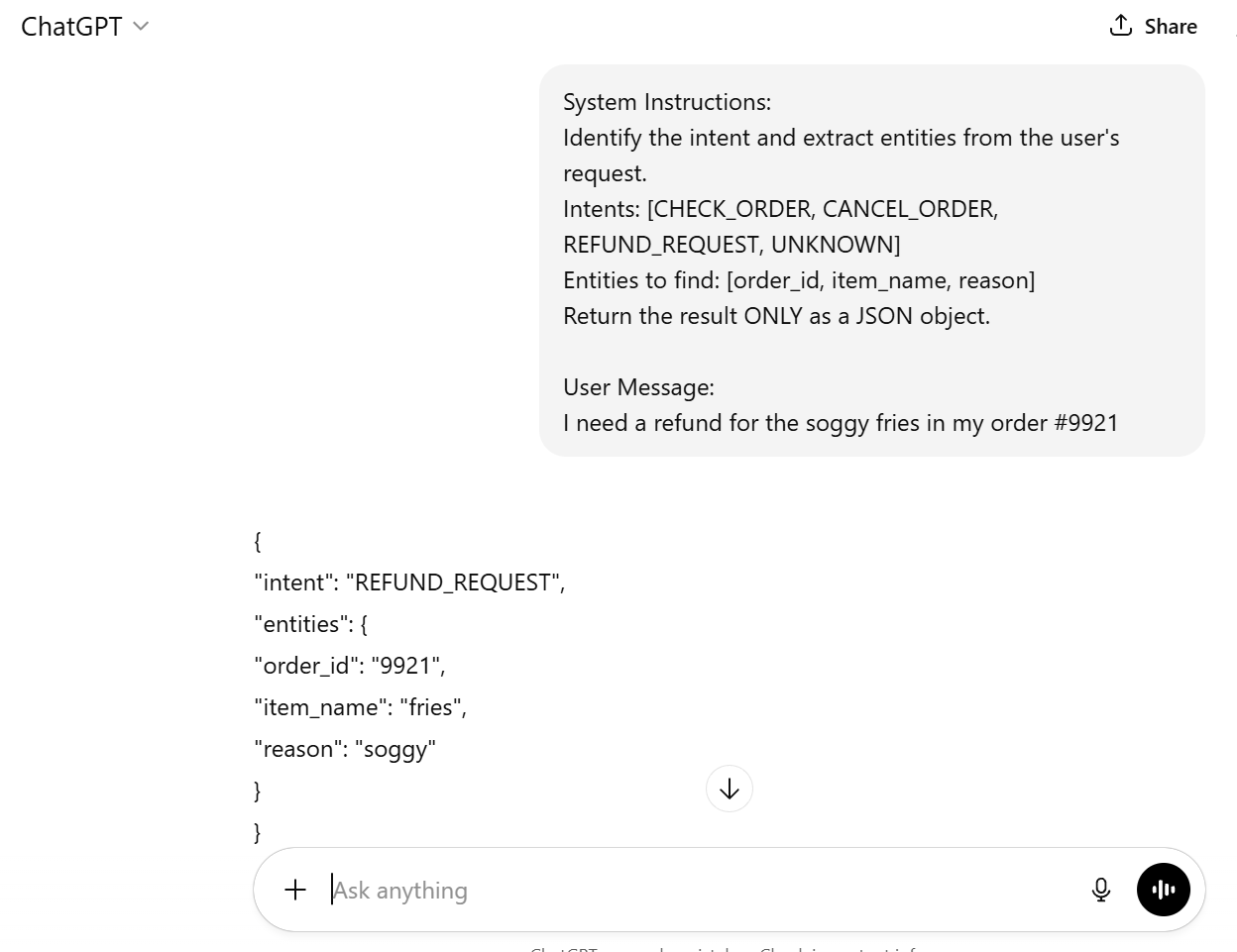 AI Basics - Combining Intent And Entity Extraction